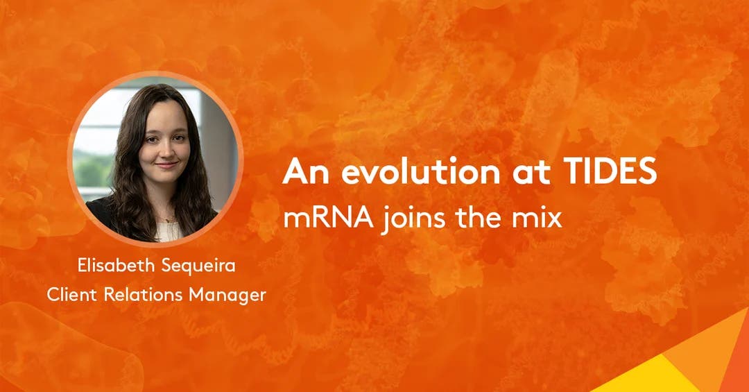 An evolution at TIDES - Aldevron Thought Leadership