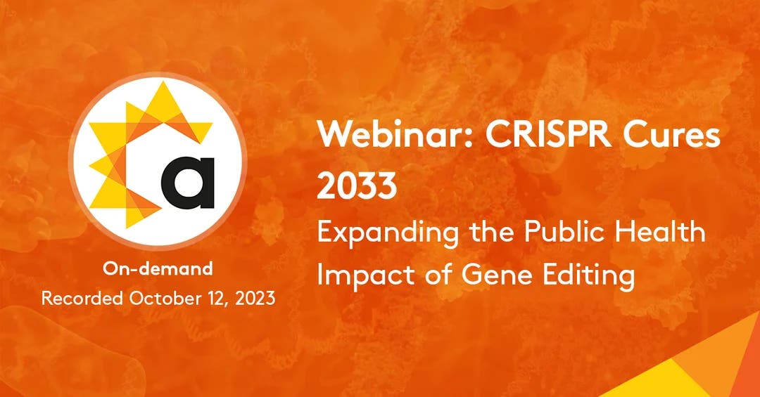Webinar: CRISPR Cures 2033 - Aldevron Thought Leadership